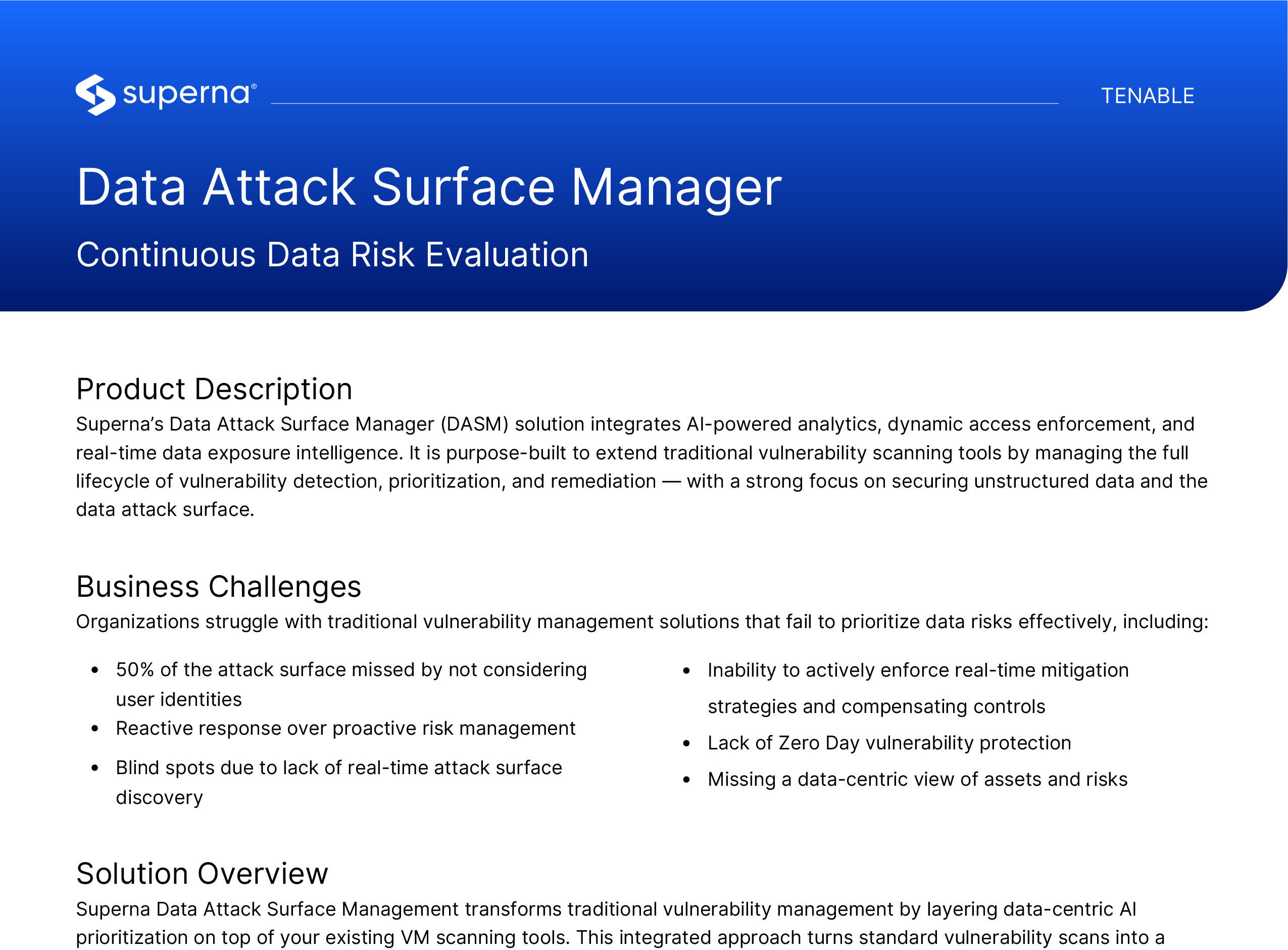 DASM for Tenable - Superna